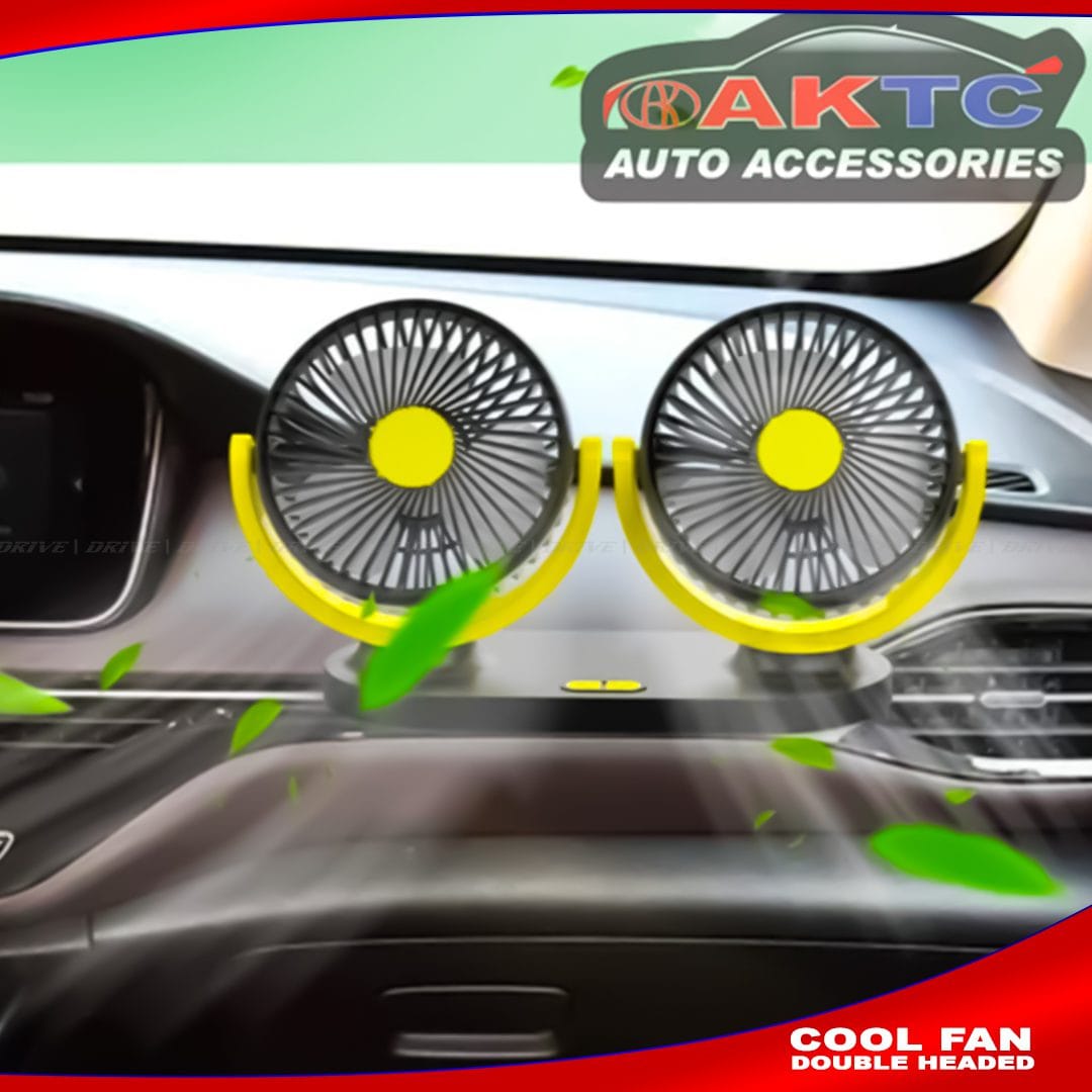 Car Double-Head Fan, Air Conditioning Auto Cooler,Car Electric Fan,CAR ...