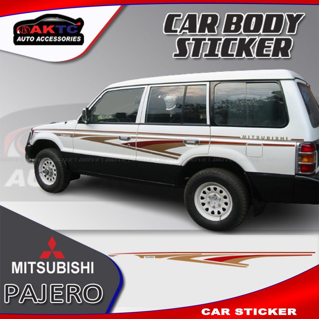 MITSUBISHI PAJERO body sticker car vinyl sticker CAR STICKER V6 – A K ...