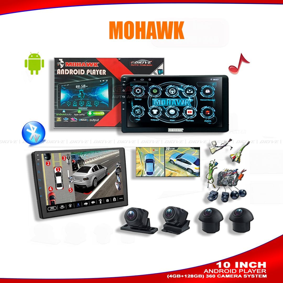 MOHAWK CAR ANDROID PLAYER WITH 360 CAMERA,ANDROID CAR PLAYER 10 INC ...