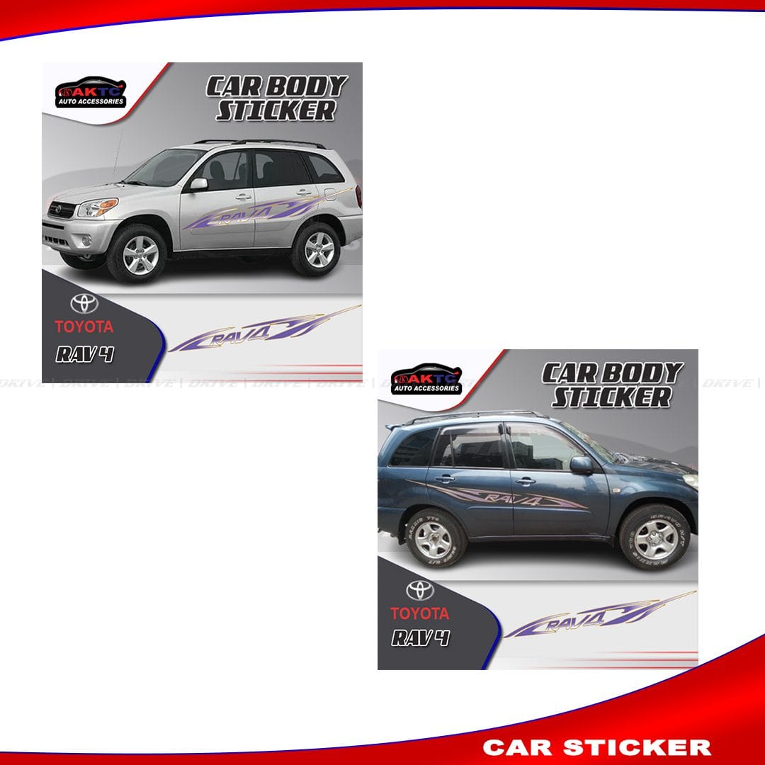 TOYOTA RAV 4 body sticker car vinyl sticker CAR STICKER RV1 – A K ...